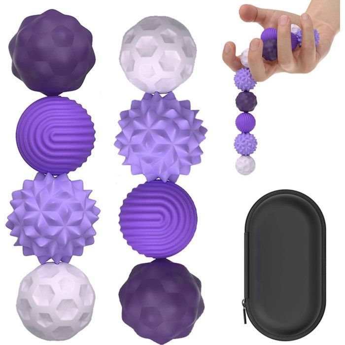 Jouets Fidget - 8 balles magnétiques de concentration - Balle Fidget ...