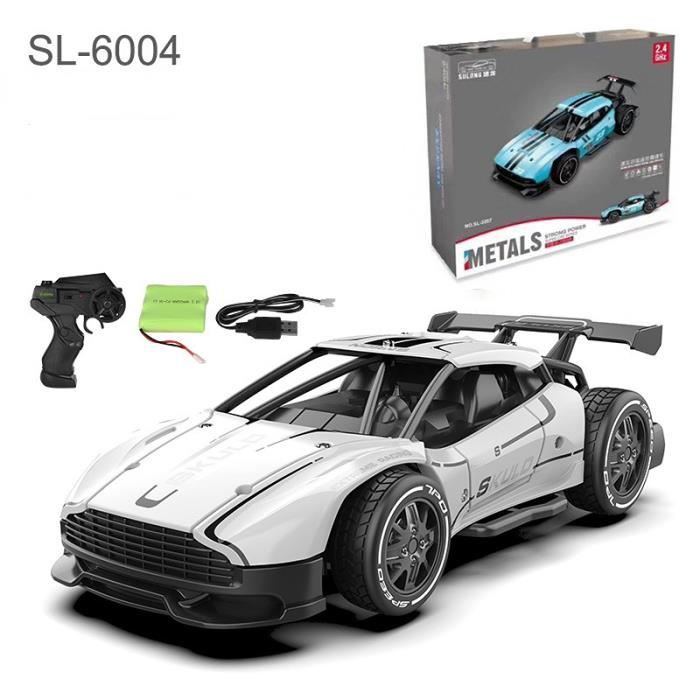 SL-6004-Blanc-Modèle De Course À 2 Roues Motrices, 1-24g 4ch, Alliage ...