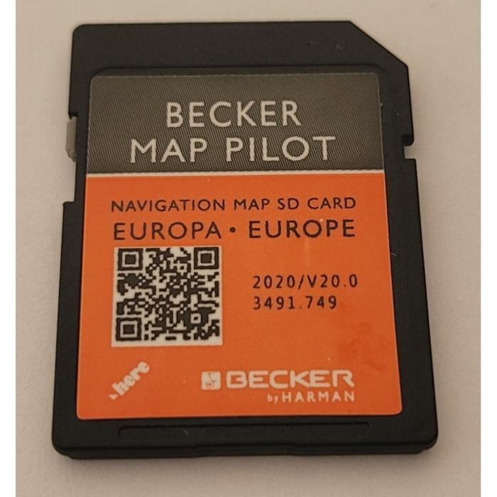 Carte SD GPS Mercedes Becker Map Pilot - Europe v20 2020 - (M054, M075 ...