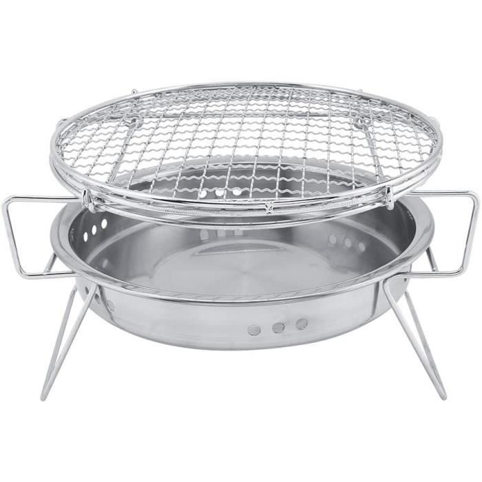 Mini Barbecue Grill, Gril Rond En Acier Inoxydable, Kits D'Outils ...