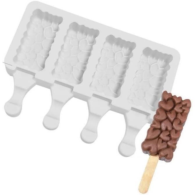 Moules De Crème Mini Glacée De Glace Silicone Modern 4 Cavités Sans Bpa ...