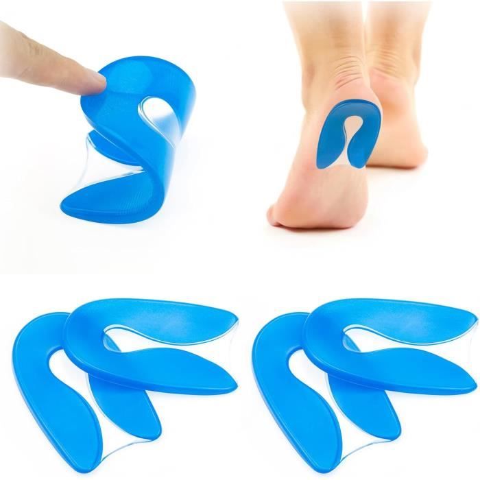 2 Paires Talonnettes en Gel, Epine Calcaneenne Silicone Talonette ...