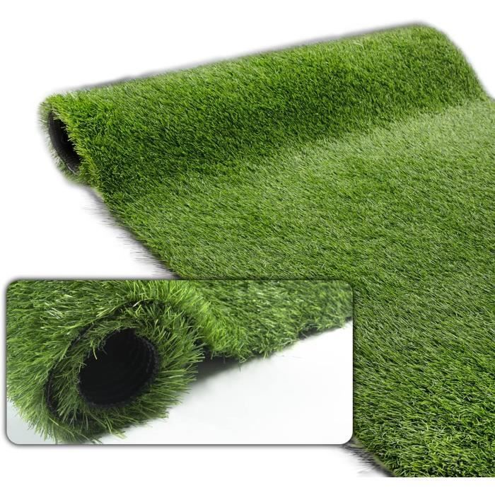 Gazon synthétique réaliste pour extérieur, 1 x 1 m, pour porte, jardin ...