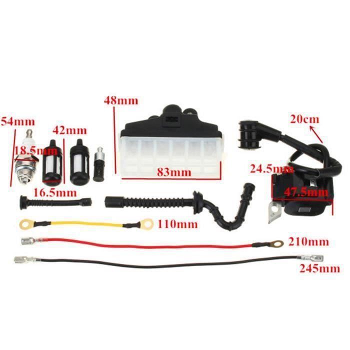 Carburateur bobine d'allumage filtre à air carburant pour stihl 021 023 025 ms210 ms230 ms250 ...