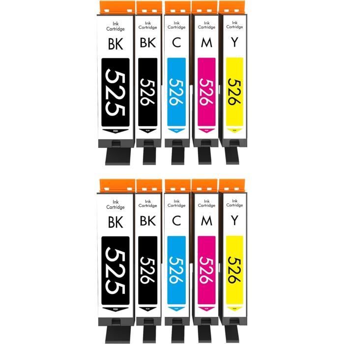 Pgi-525 Cli-526 Cartouches Compatible Avec Canon 525 526 Multipack ...