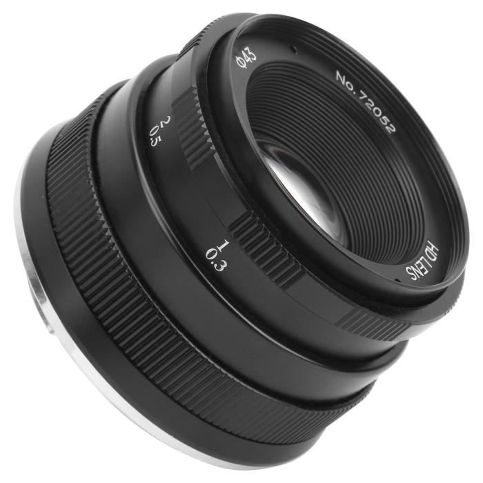 Cikonielf Objectif à focale fixe NEWYI 35mm F1.7 Objectif manuel à mise ...