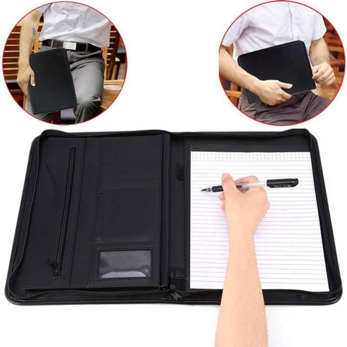 Attaché-Case - Business A4 dossier de conférence zippé porte-documents ...