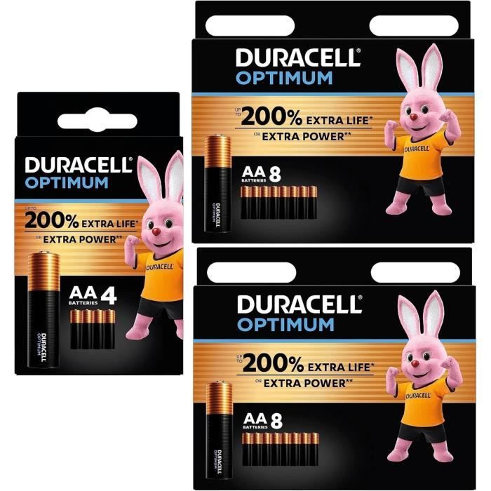 Lot de 20 piles Stilo Duracell AA Optimum - Cdiscount Bricolage