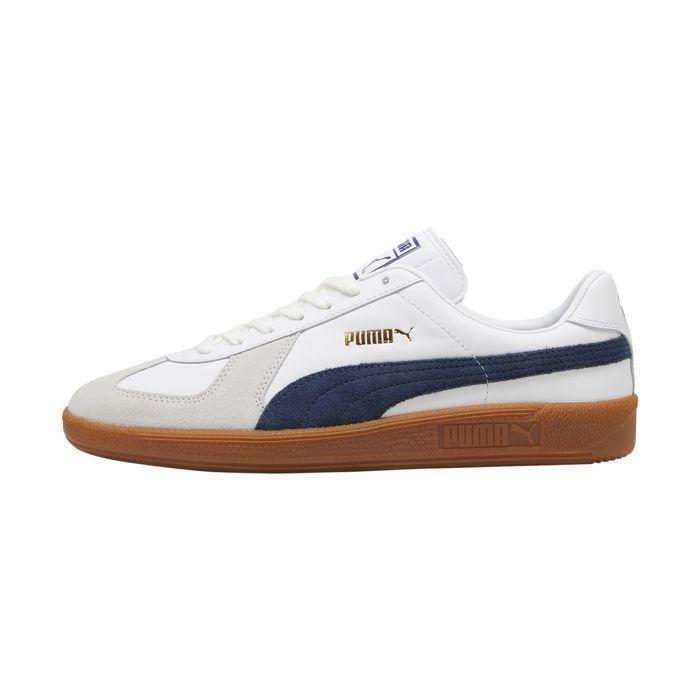 Basket Basse Cuir Puma Army Trainer - Puma Blanc Club Marine Puma blanc ...