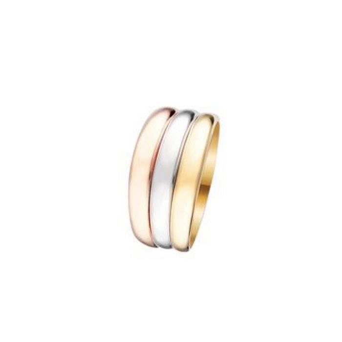 Bague "Trio arc-en-ciel" Or Tricolore Or tricolore - Achat / Vente ...