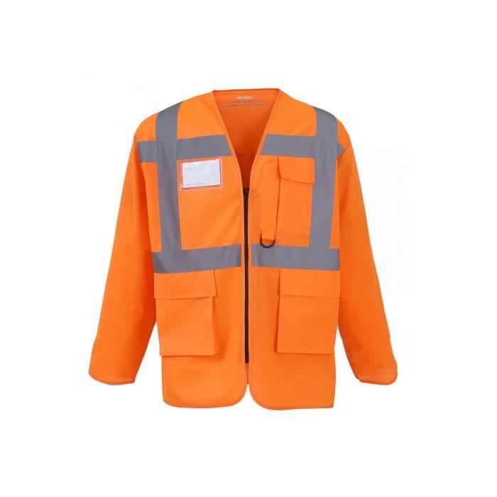 Gilet de sécurité haute visibilité Yoko - hi vis orange - 3XL Hi vis ...