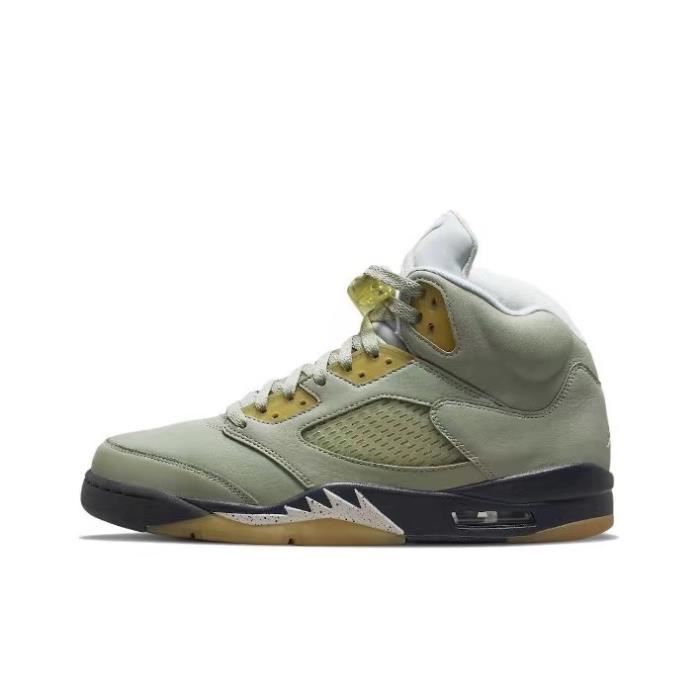 Air jordan 5 Retro jade Chaussures de basket vintage. Verte - Cdiscount ...