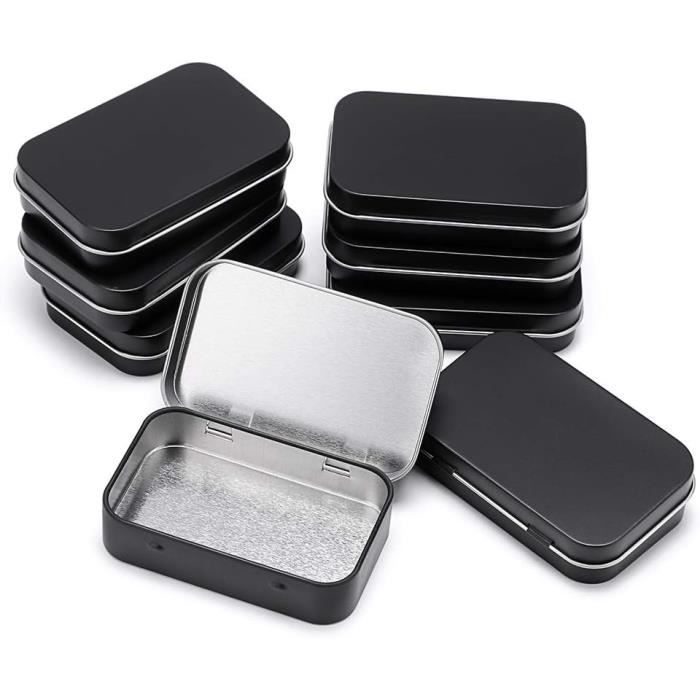 Lot De 8 Boîtes En Métal Avec Couvercle - Mini Boîte De Rangement ...