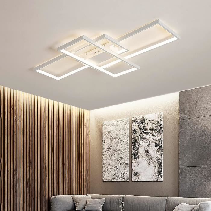 Plafond Led Salon Simple Plafonnier Contemporain Atmospheric Plafond ...