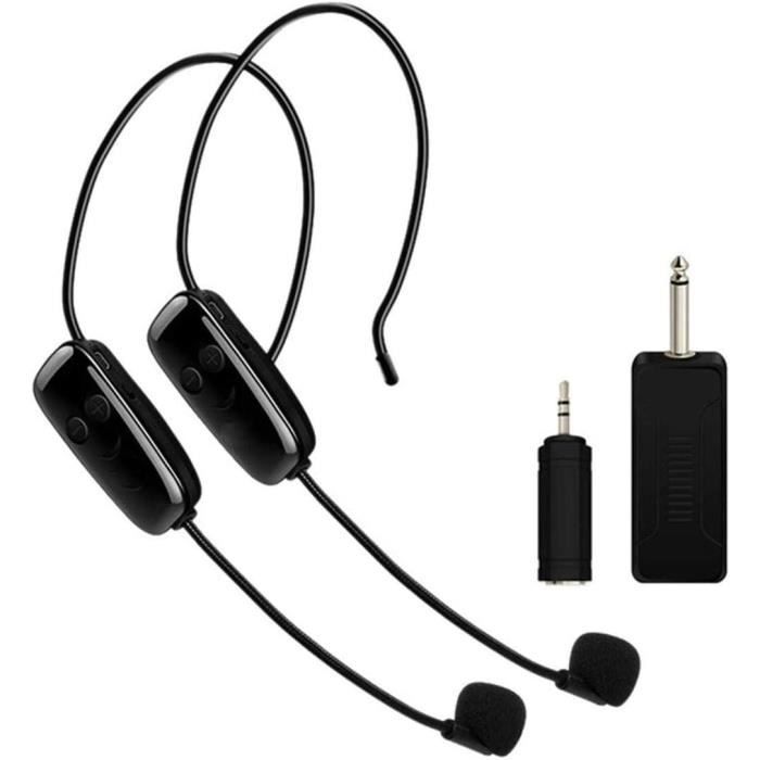 Système De Casque De Microphone Sans Fil Double Ensemble De Micro Serre ...