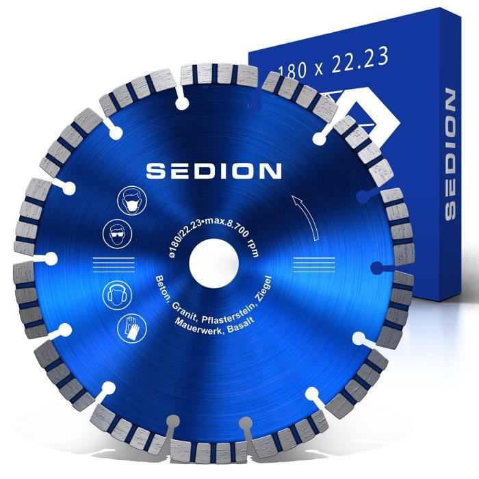 ® Disque Diamant 180 Mm - Disque Pour Le Tronçonnage De La Pierre Béton ...