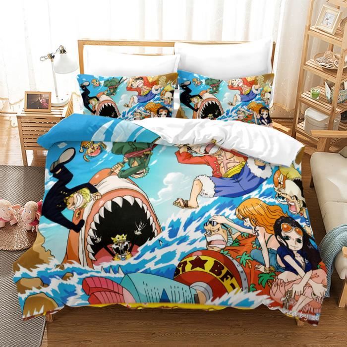 One Piece Luffy Animé 140 200cm Chopper Zoro Sanji Cool Couvre Lit 1184