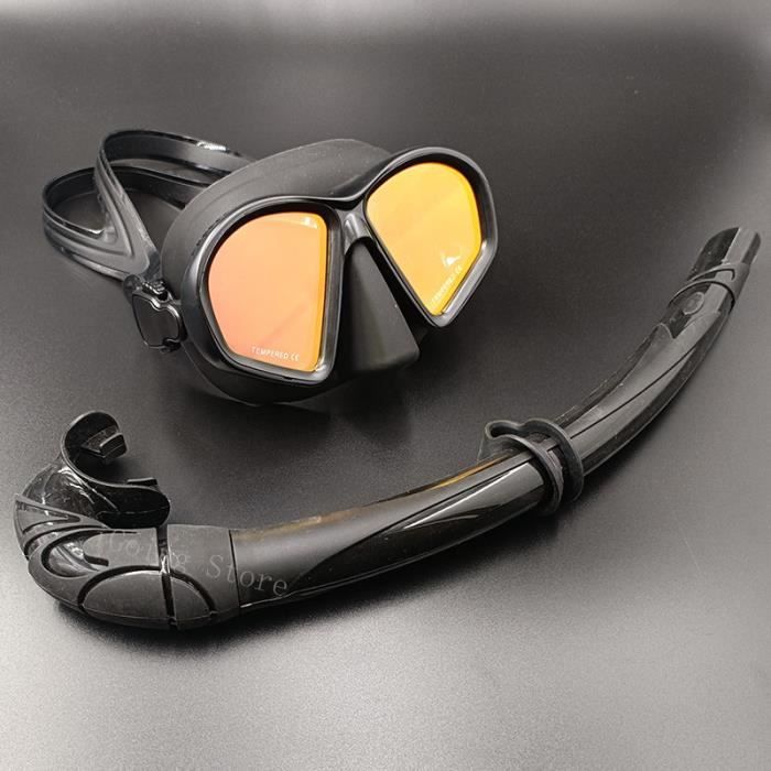 Black Set 1 Masque de natation miroir extérieur lunettes de plongée ...