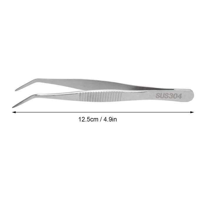 Pincettes à pointe Pincettes portables à bord dentelé en acier ...