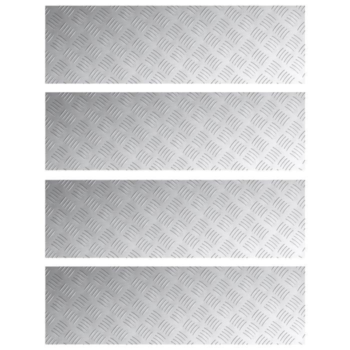 Plaques en Aluminium Anti Dérapantes 4 pcs 100x30 cm - Cdiscount Maison