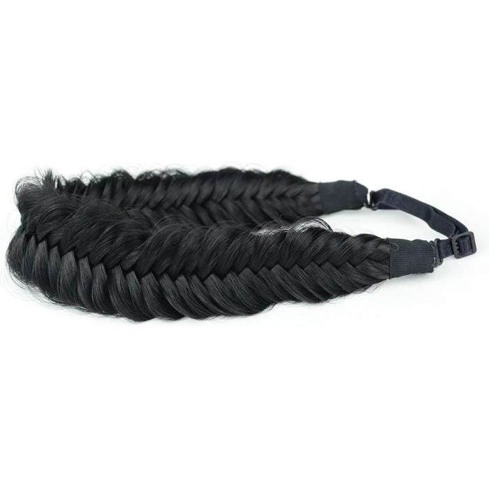 Grande queue de poisson synthétique cheveux tressés bandeau classique ...