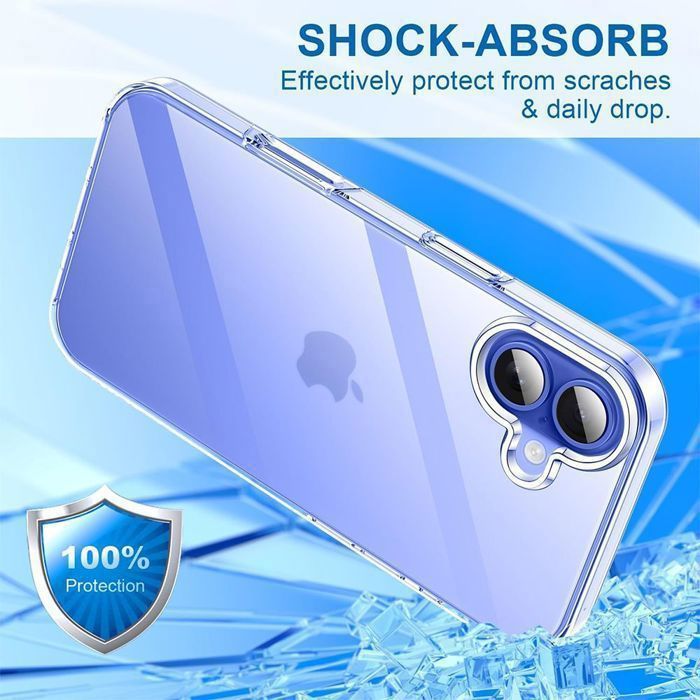 Coque de protection pour iPhone 17 - Intégrale Transparente - Silicone ...