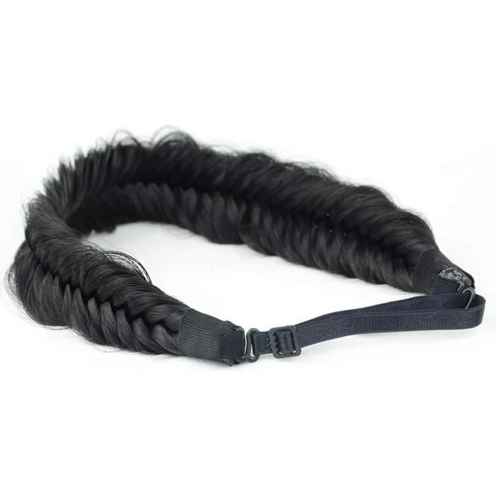 Grande queue de poisson synthétique cheveux tressés bandeau classique ...