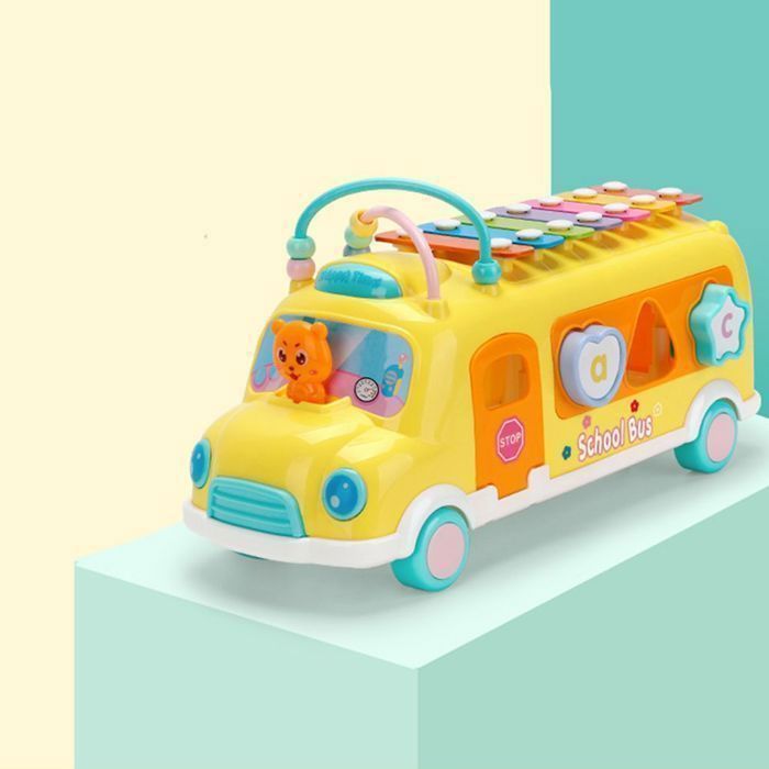 Puzzle frapper sur le piano bus jouet pour enfants blocs de ...