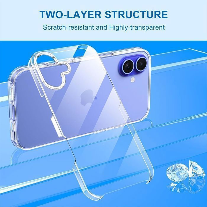Coque de protection pour iPhone 17 - Intégrale Transparente - Silicone ...