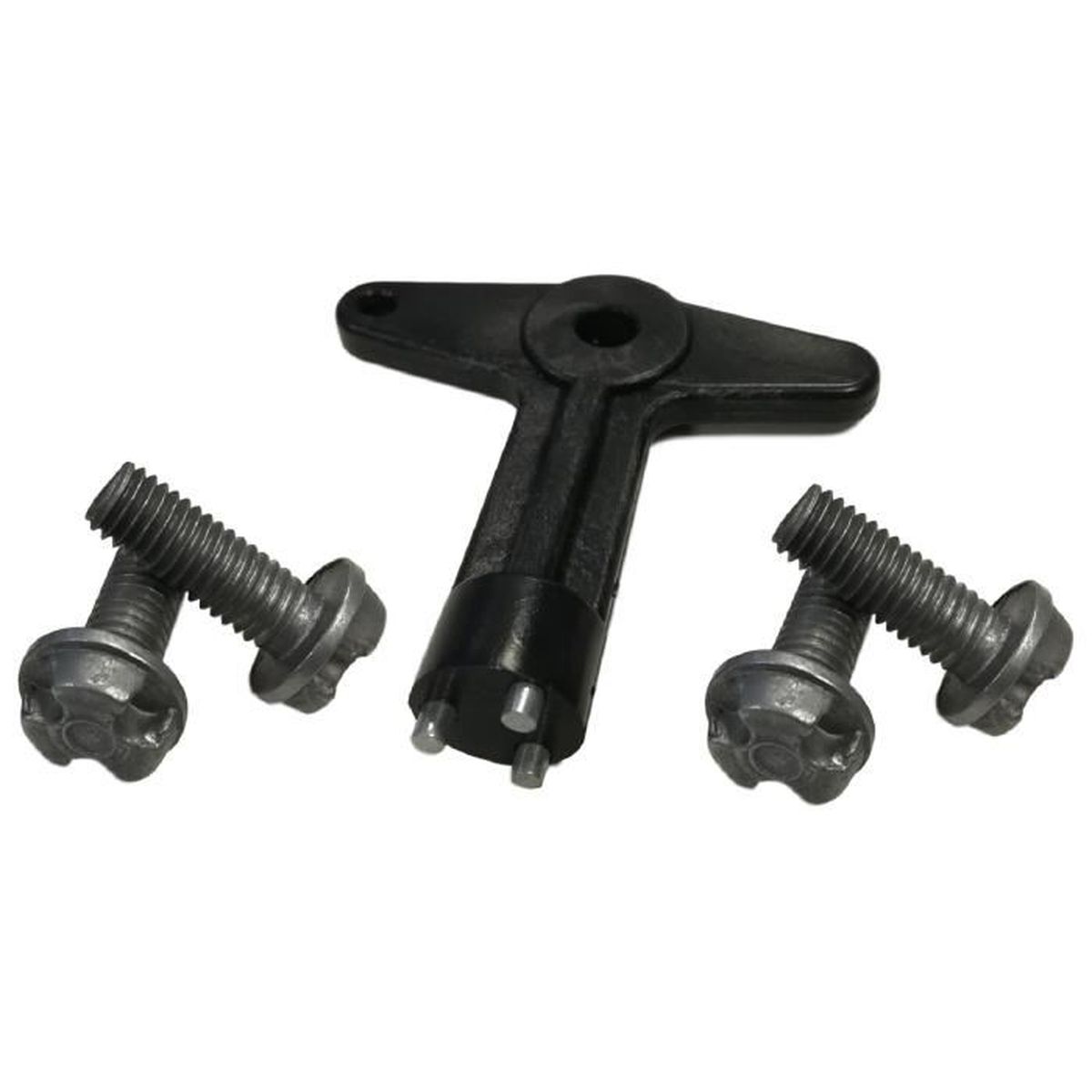 Kit vis + clé fixation pour enjoliveur 7700422600 Renault Megane Kangoo ...