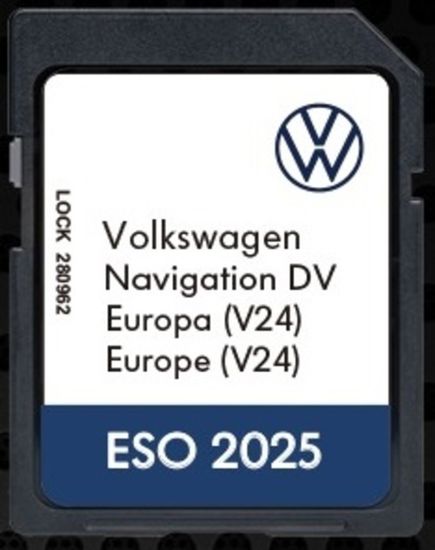 Carte SD Navigation GPS Europe - v24 ESO 2025 - compatible avec Volkswagen VW Discovery Pro ...