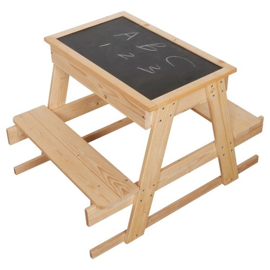 Table de Pique-Nique Enfants - GINGER HOME - Bois Résistant - Tableau ...