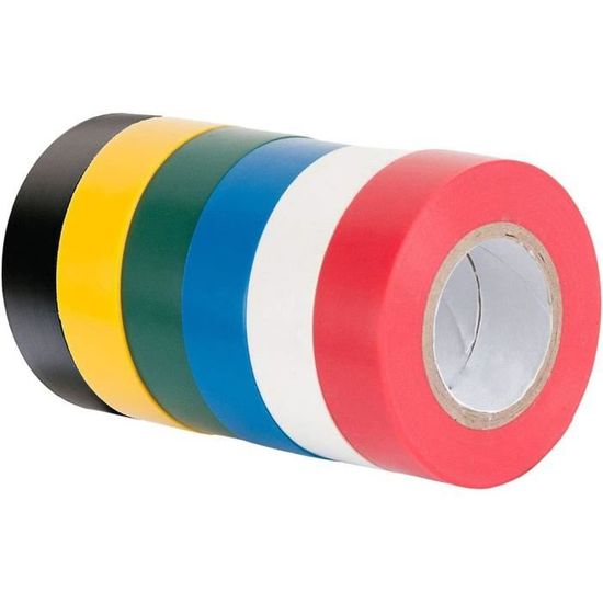 Ruban Adhésif Isolant Électrique, Lot de 6 rubans adhésifs pour ...