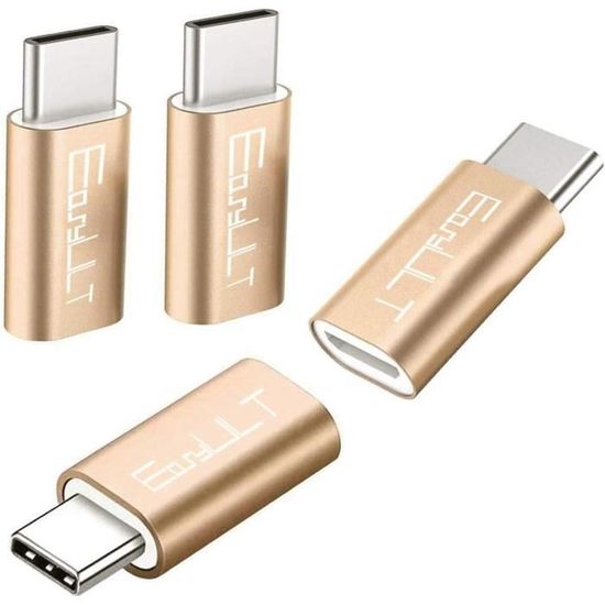 Usb C Adaptateur, Adaptateur Usb Type C Vers Micro Usb(4-Pièces ...