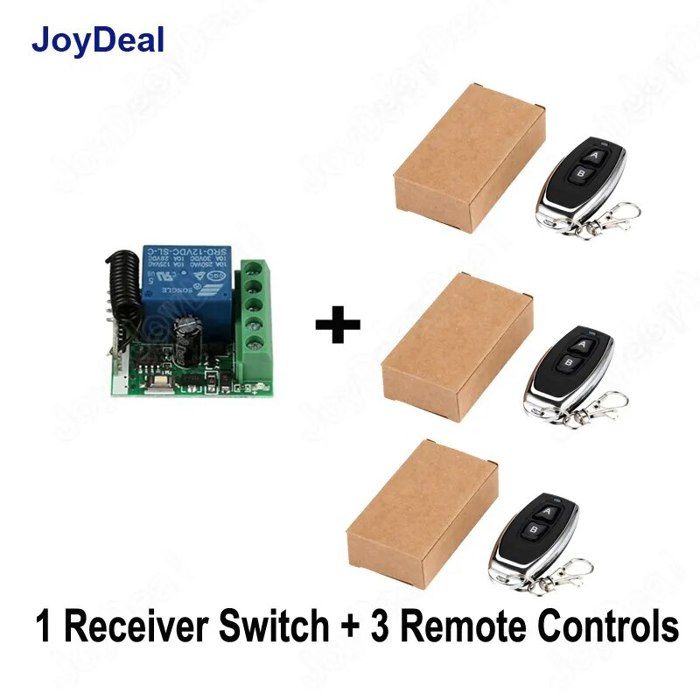 Module émetteur récepteur pour télécommande RF universel sans fil 433 MHz,interrupteur de ...