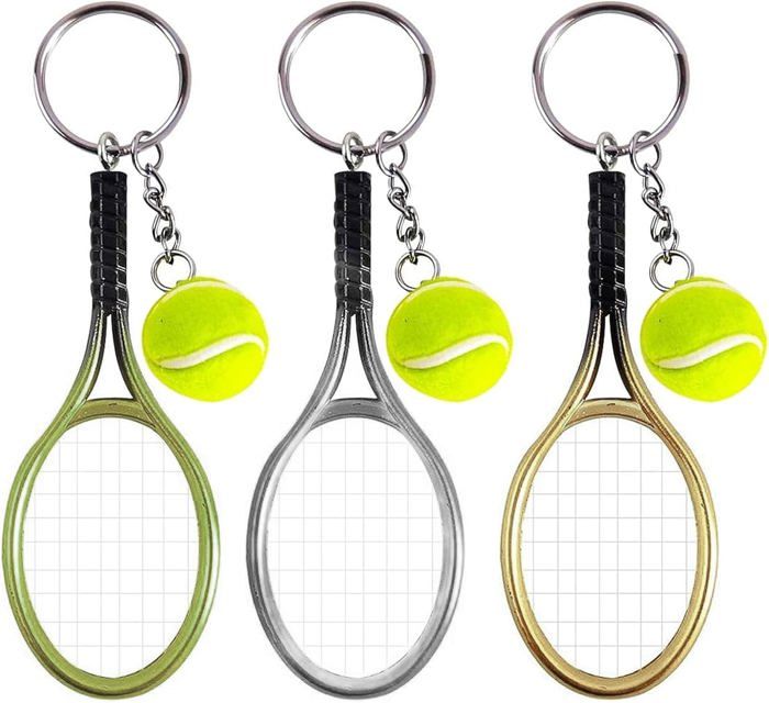 Raquette De Tennis Keychain, Porte-Clés En Métal Creative Keychain ...