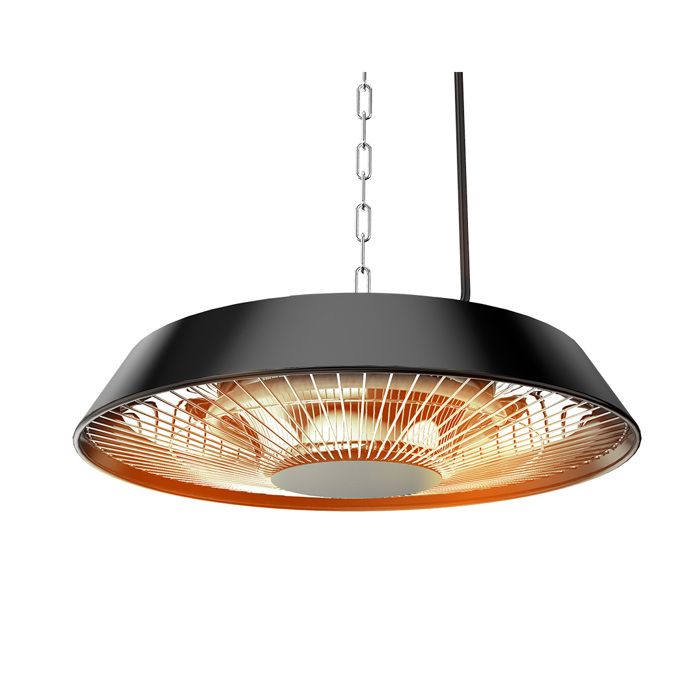 Chauffage radiant de plafond 1500W, aluminium, sans télécommande ...