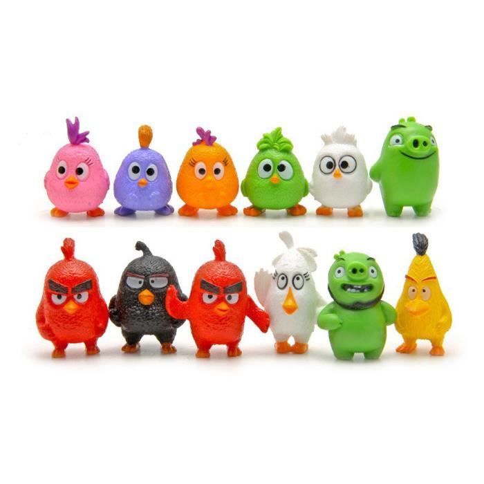Angry Birds Figurines - 12 pièces Set PVC Personnages d'action Jouets ...