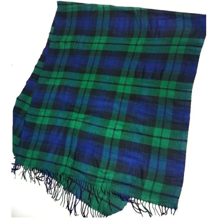 Écharpe Écossaise à Carreaux - Joli - Vert - Femme Vert - Cdiscount ...