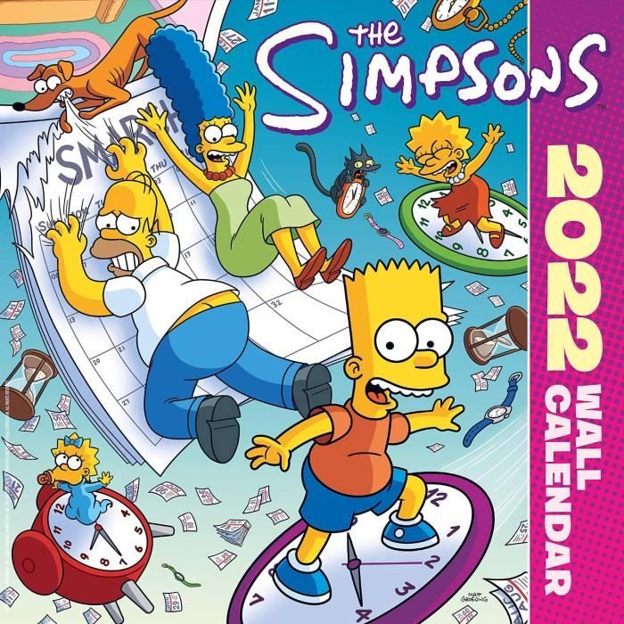 The Official Simpsons Square Calendar 2022 A425 - Cdiscount Beaux-Arts ...