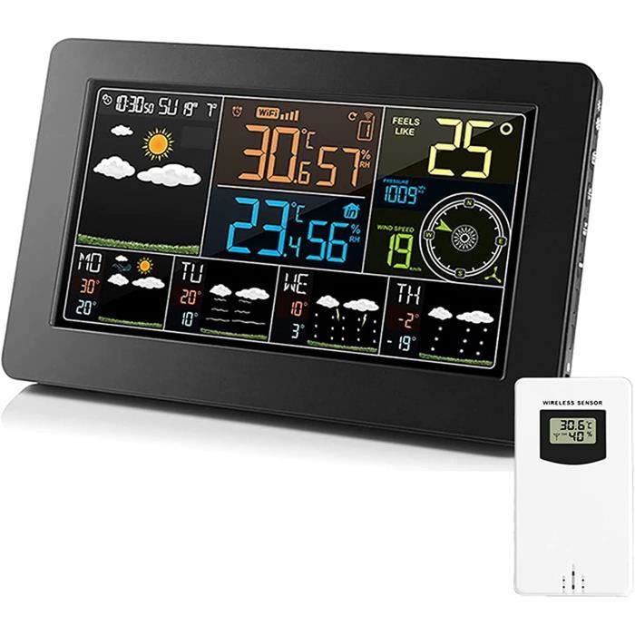 Stations Météo avec Capteur Extérieur, Station Météo sans Fil, Station Météorologique ...