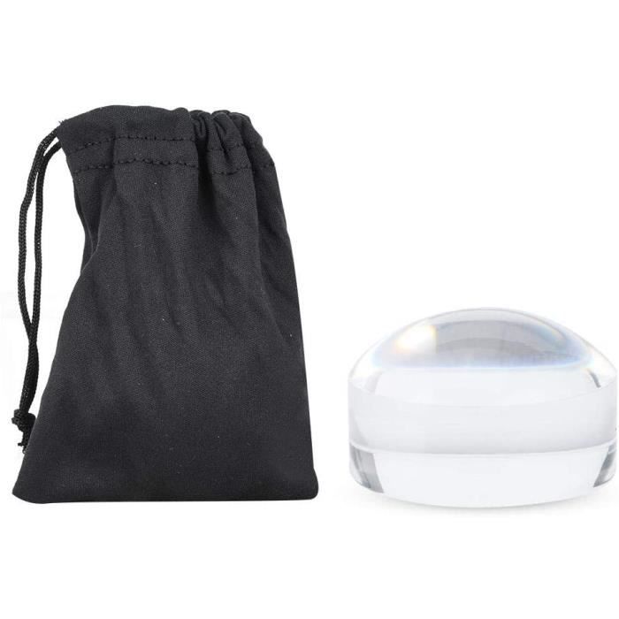 Loupe 8x, Loupe à Dôme avec Loupe Optique, Loupe de Lecture Demi-boule ...