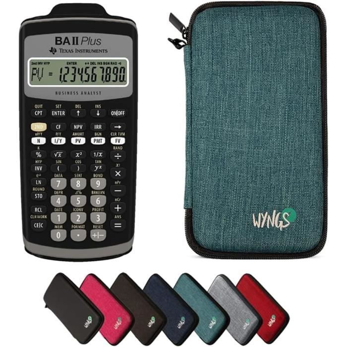 Calcuso Pack Économique: Ti Ba Ii Plus Calculatrice Scientifique + Étui ...