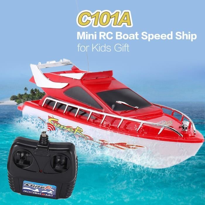 Rouge RC Speed Boat Super Mini RC Speed Boat - Cdiscount Jeux - Jouets