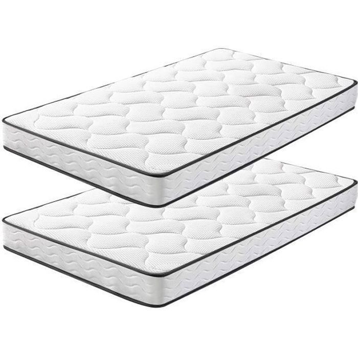Lot De 2 Matelas 90x190