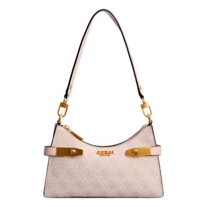 Sac GUESS ZADIE LOGO TOP ZIP S UNIQUE Rose - Cdiscount Bagagerie ...