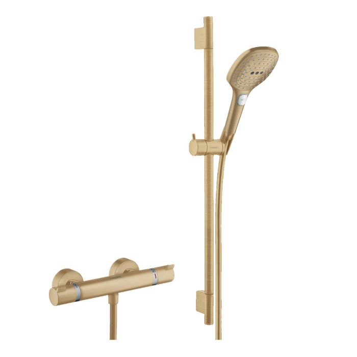 Hansgrohe Set de douche Mitigeur Comfort + Barre Unica 65cm + Douchette ...