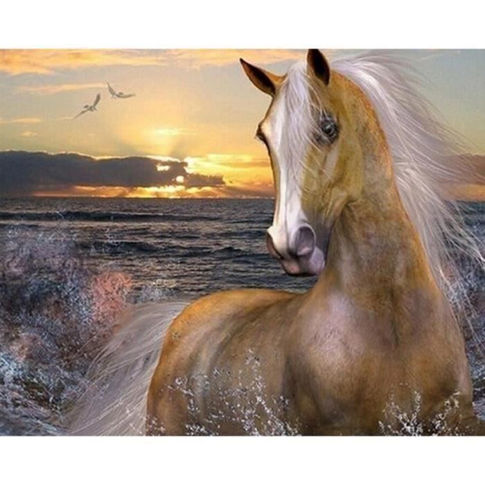 Betian-5D Diamond Art Painting DIY Cheval Art Peinture Diamant pour ...