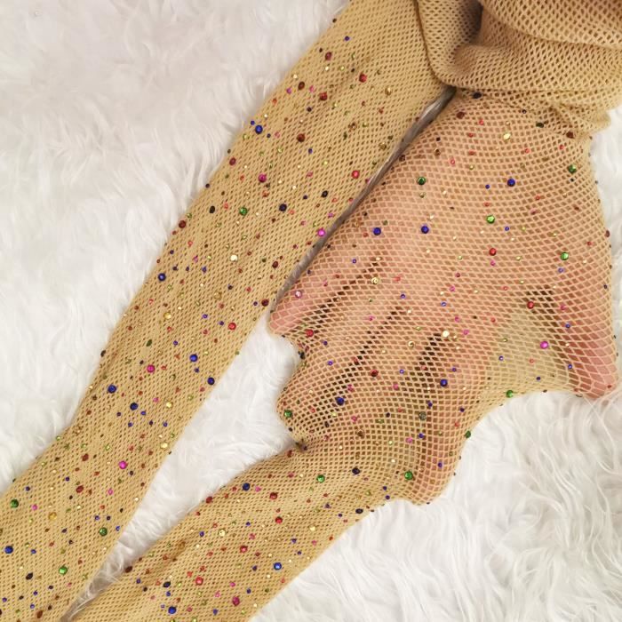 Collant,pantalon en résille en maille de diamant pour femmes, bas en ...