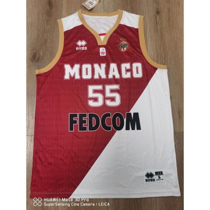 Monaco MIKE JAMES 2022-23 uniform Maillot de Basketball Adulte Saison ...